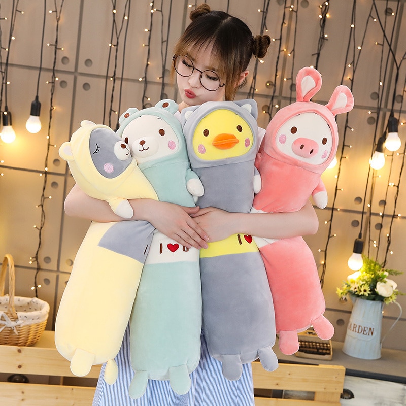Kawaii Animal Roll Plush Collection (90cm) - Limited Edition