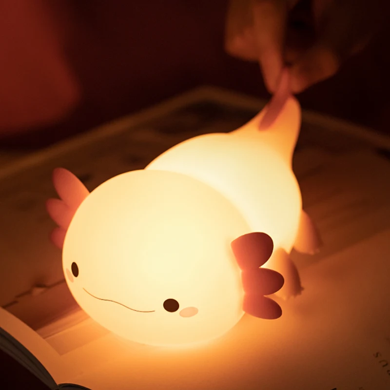 Kawaii Axolotl Silicone Night Lamp - Limited Edition