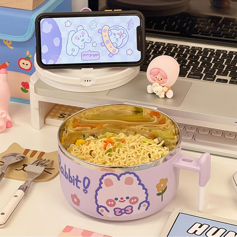 Kawaii Bunny Pastel Ramen Bowl - Limited Edition