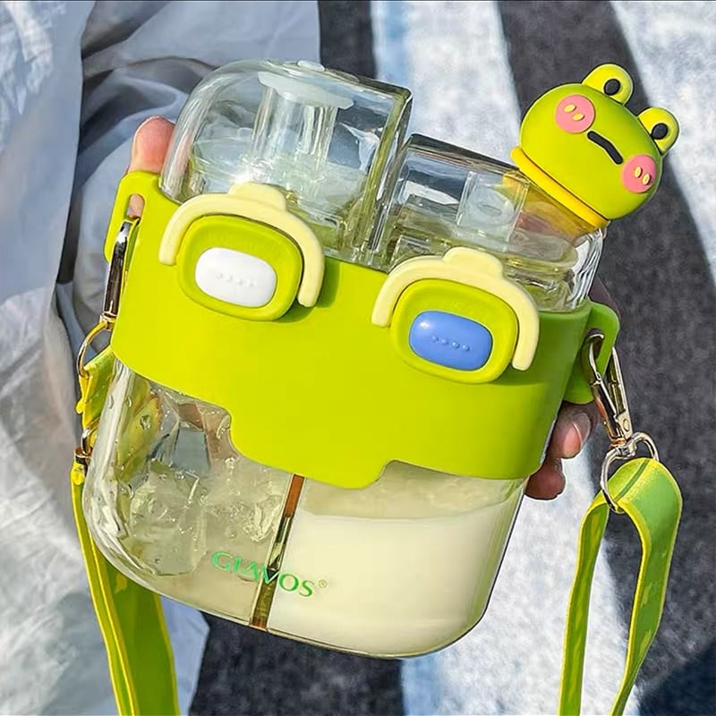 Kawaii Double Sided Animal Pastel Bottle (530ml) - Limited Edition