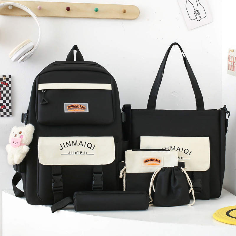 Kawaii Korea Pastel Harajuku Backpack Set (5pcs)