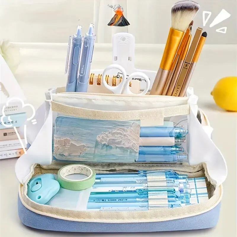 Kawaii Large Capacity Multi-Layer Designer Pencil Case