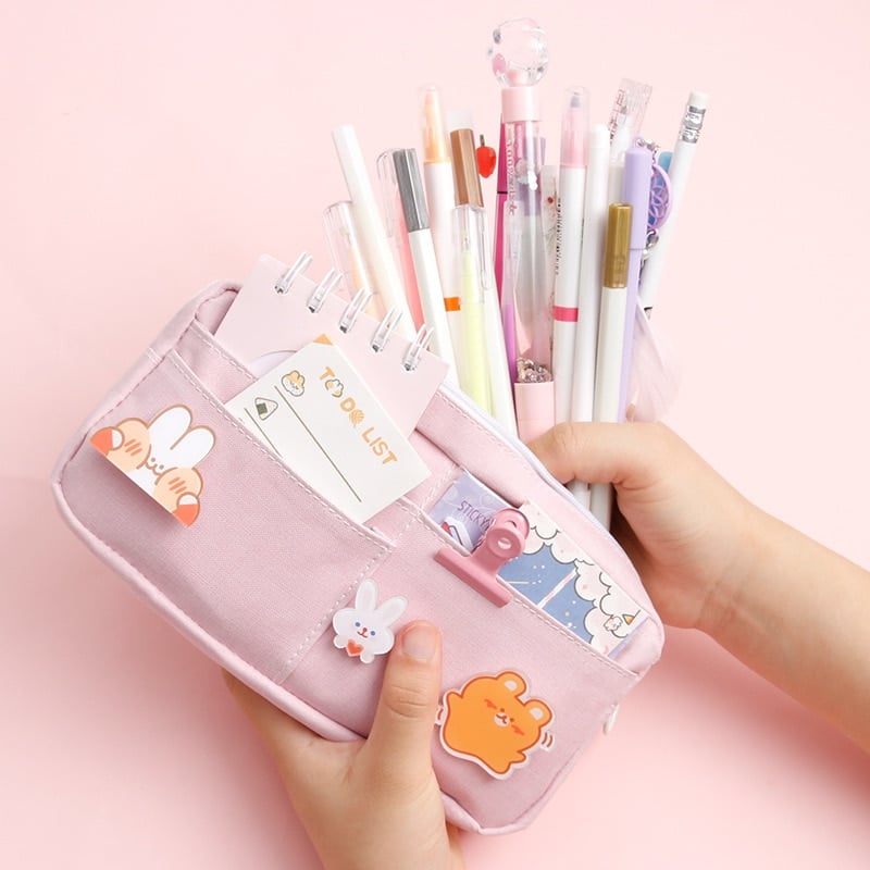 Kawaii Macaron Style Pastel Pencil Case