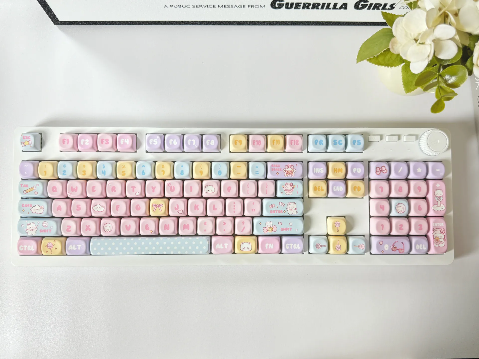 Kawaii Mao Profile Candy Pastel Dreamy Keycap Set (131 Keys)