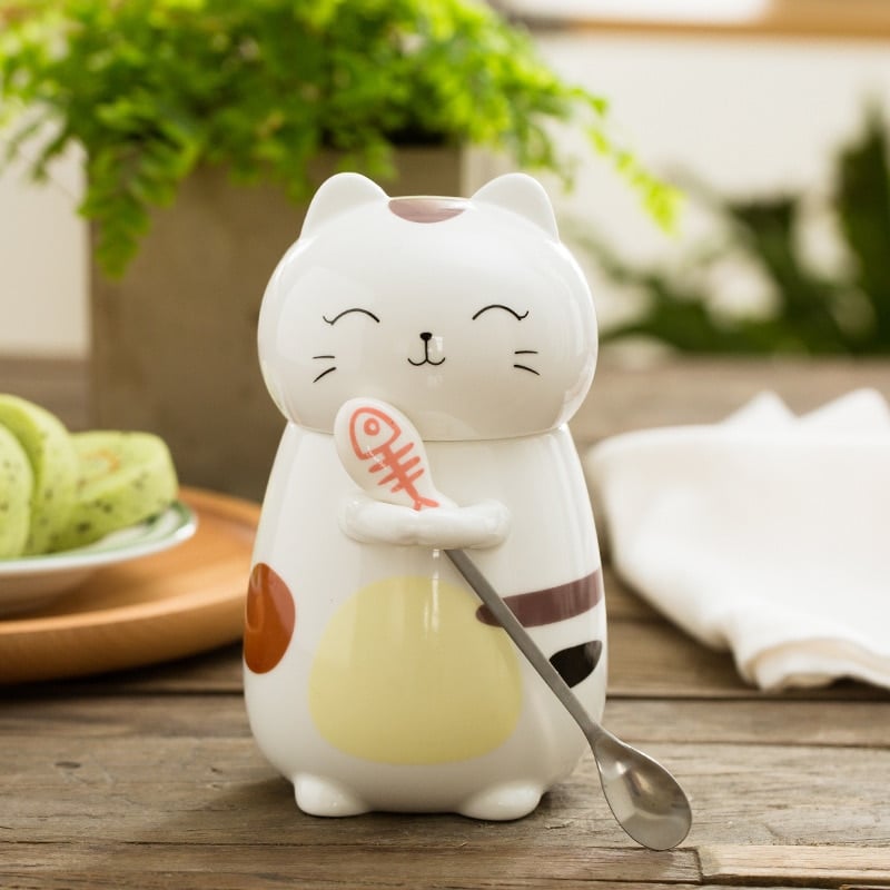 Kawaii Neko Cat Ceramic Mug - Limited Edition