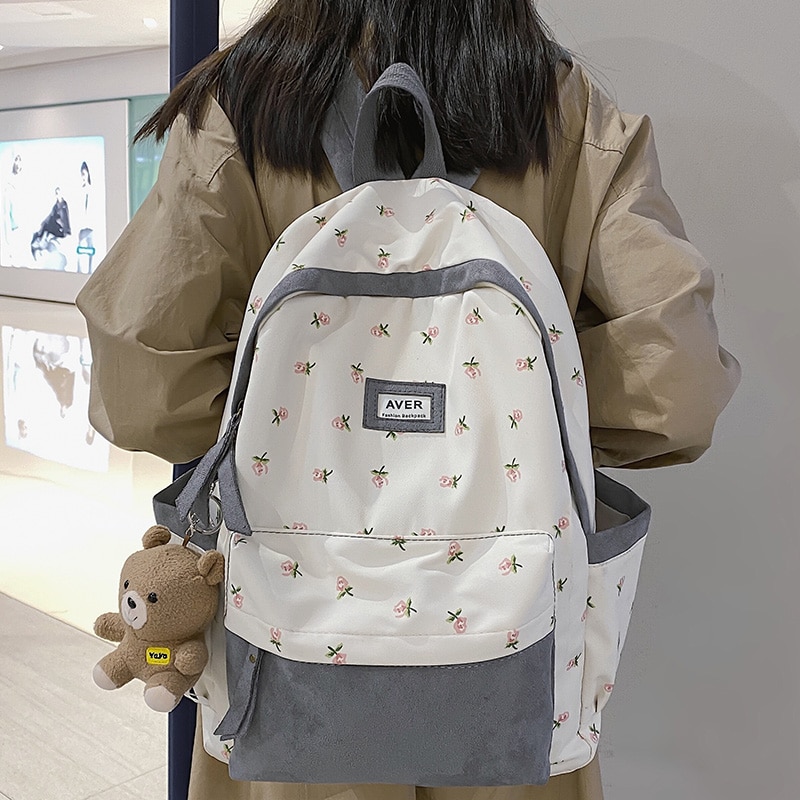 Kawaii Nylon Floral Harajuku Backpack - Limited Edition