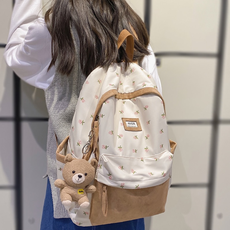 Kawaii Nylon Floral Harajuku Backpack - Limited Edition