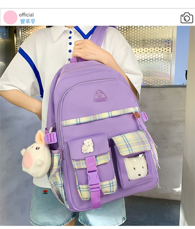 Kawaii Preppy Style Harajuku Backpack Set - Limited Edition