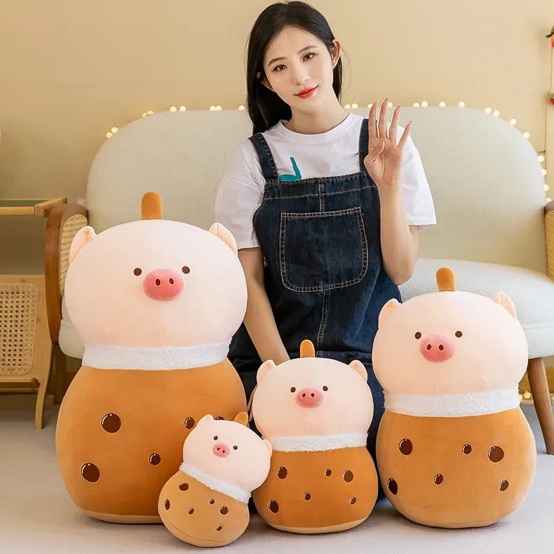 Kawaii Therapy Boba Pig Plush (60cm) - Jumbo Edition