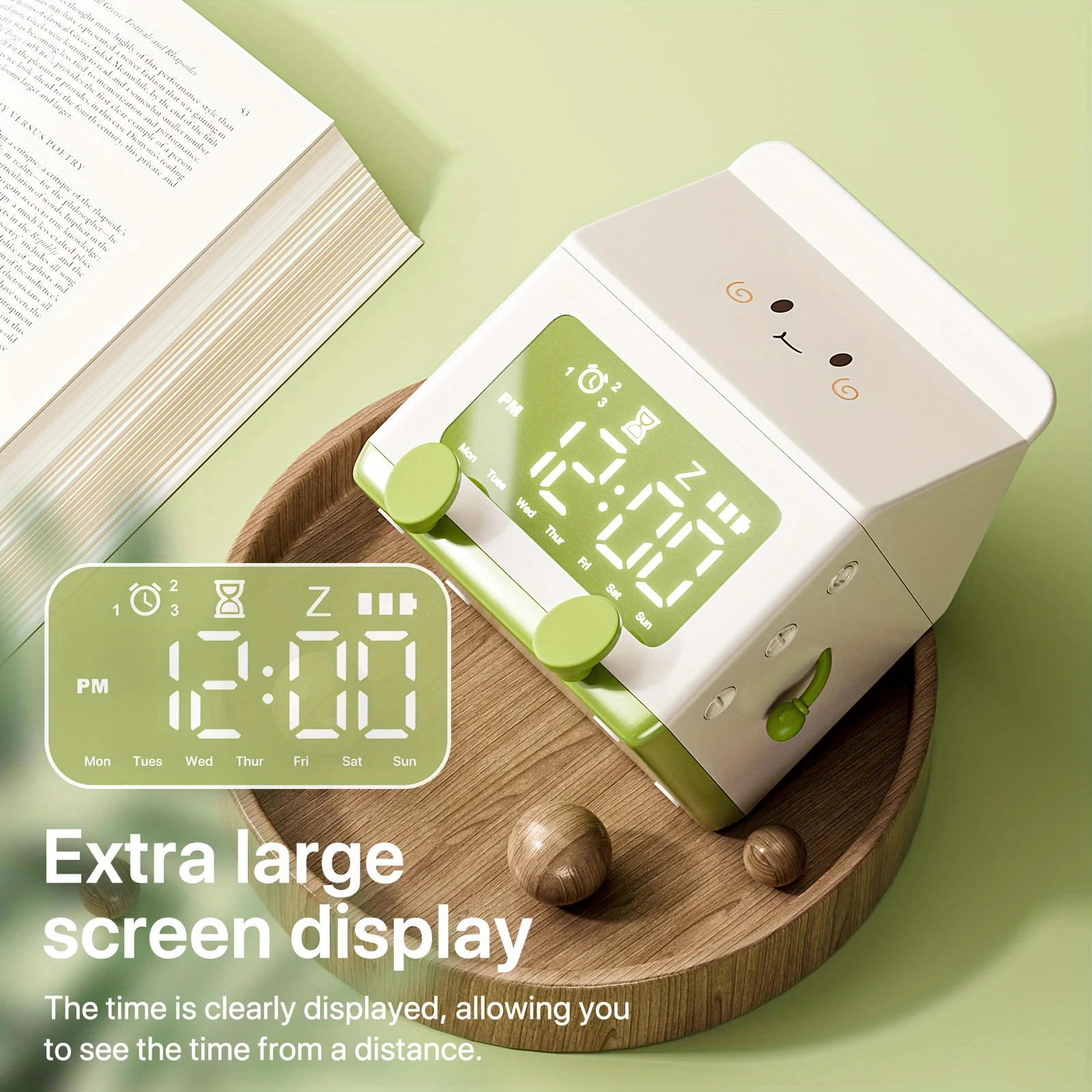 Kawaii Therapy Milk Carton Digital Alarm Clock - Limited Edition