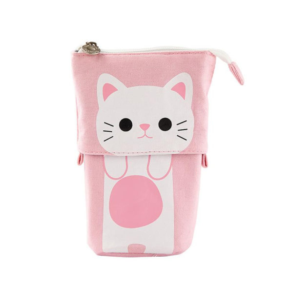 Kawaii Cute Kitty Cat Canvas Pencil Case