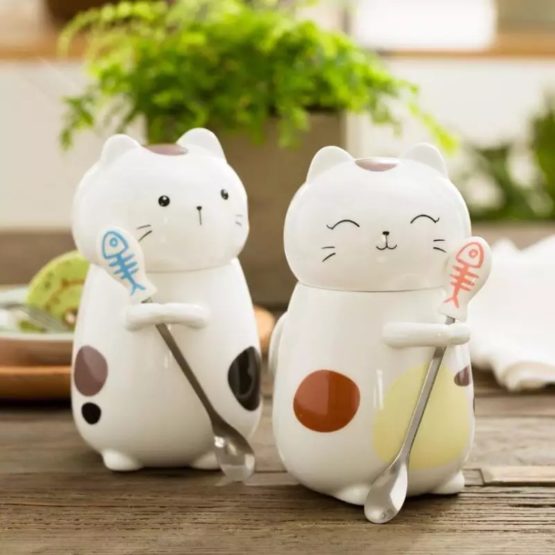 Kawaii Neko Cat Ceramic Mug - Limited Edition