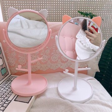 Kawaii Cat Ears Desktop Mirror - Limited Edition