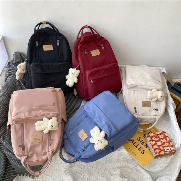Kawaii Korea Style Canvas College Backpack - Limited Edition