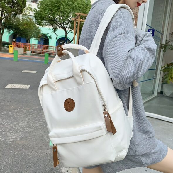 Kawaii Maple Series Canvas College Backpack - Limited Edition