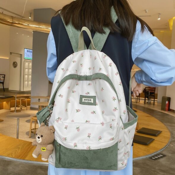 Kawaii Nylon Floral Harajuku Backpack - Limited Edition