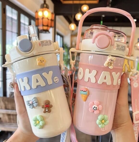 Kawaii Pastel Stainless Steel Flask (635ml) - Limited Edition