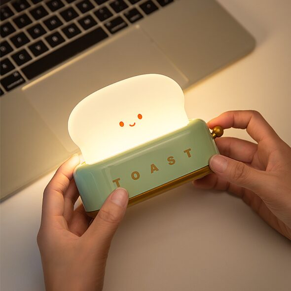 Kawaii Bread Toast LED Night Lamp - Limited Edition