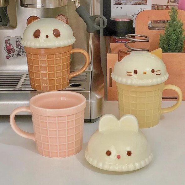 Kawaii Cute Animal Ceramic Coffee Cup - Limited Edition