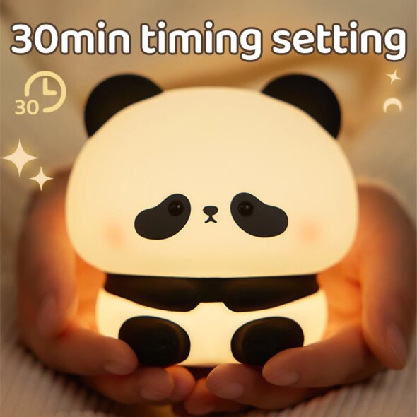 Kawaii Squishy Panda LED Night Lamp - Limited Edition