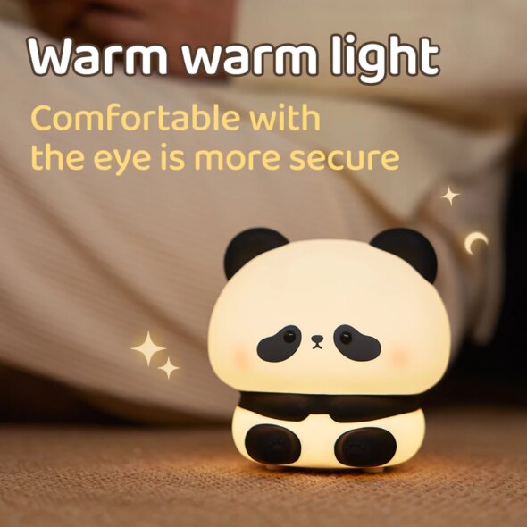Kawaii Squishy Panda LED Night Lamp - Limited Edition