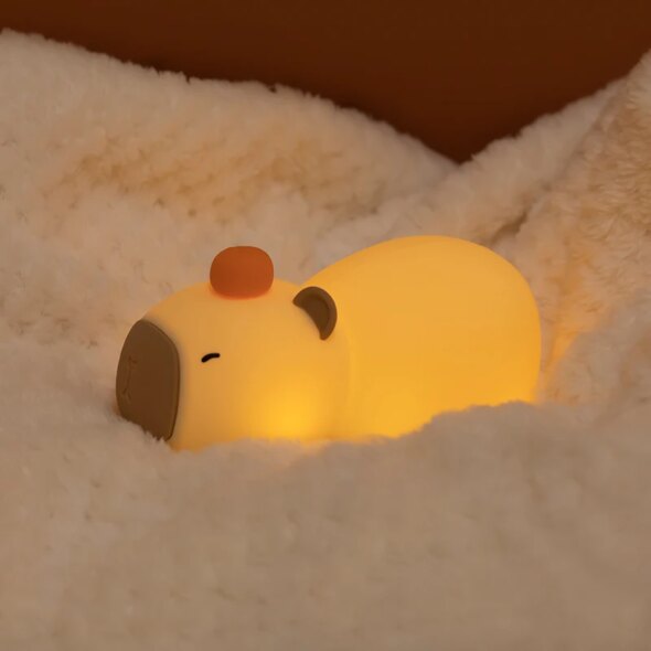 Kawaii Lazy Capybara LED USB Lamp - Limited Edition