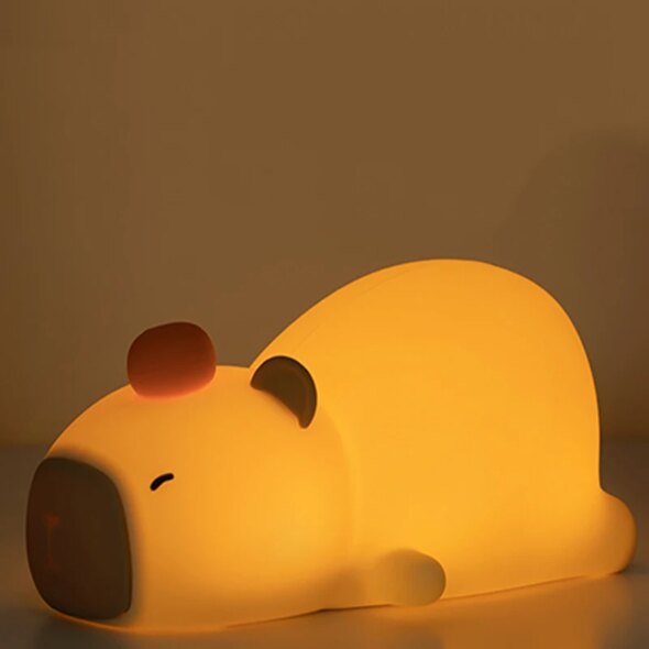 Kawaii Lazy Capybara LED USB Lamp - Limited Edition