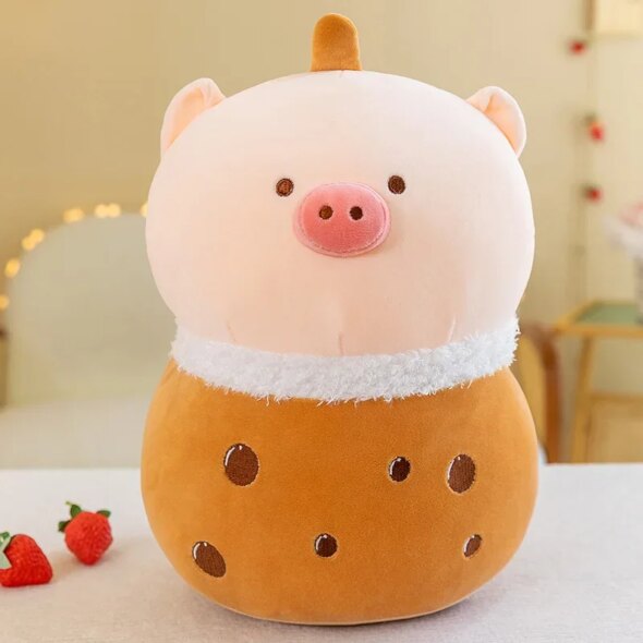 Kawaii Therapy Boba Pig Plush (60cm) - Jumbo Edition