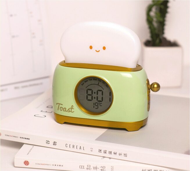 Kawaii Bread Toast Retro Alarm Clock - Limited Edition