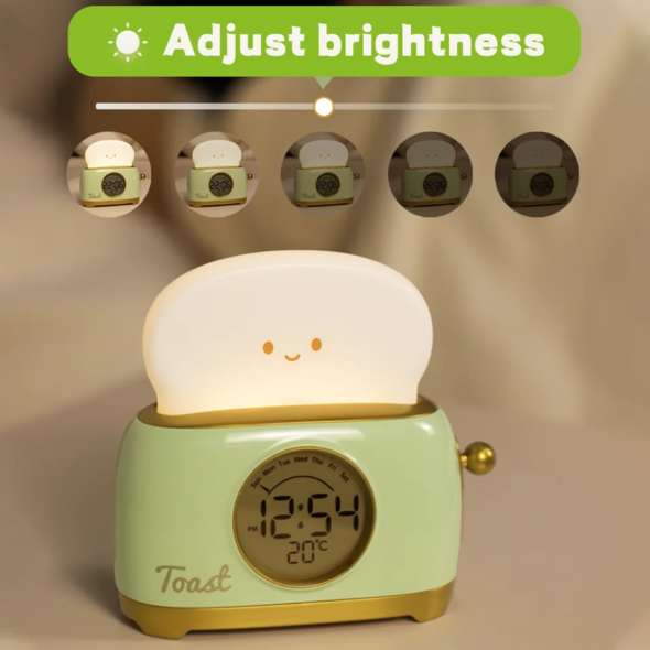 Kawaii Bread Toast Retro Alarm Clock - Limited Edition